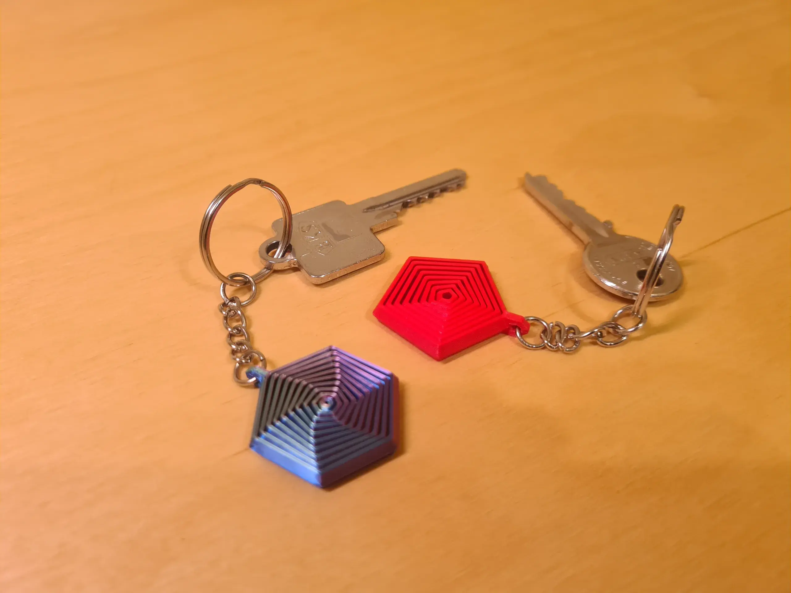 3D Printer Files | 3MF File | Fidget Keychain (Hexagon/Quint/Quad ...
