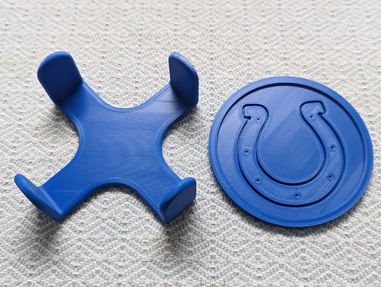 Tools & Spare Parts STL Download - Indianapolis Colts Coaster w/holder ...