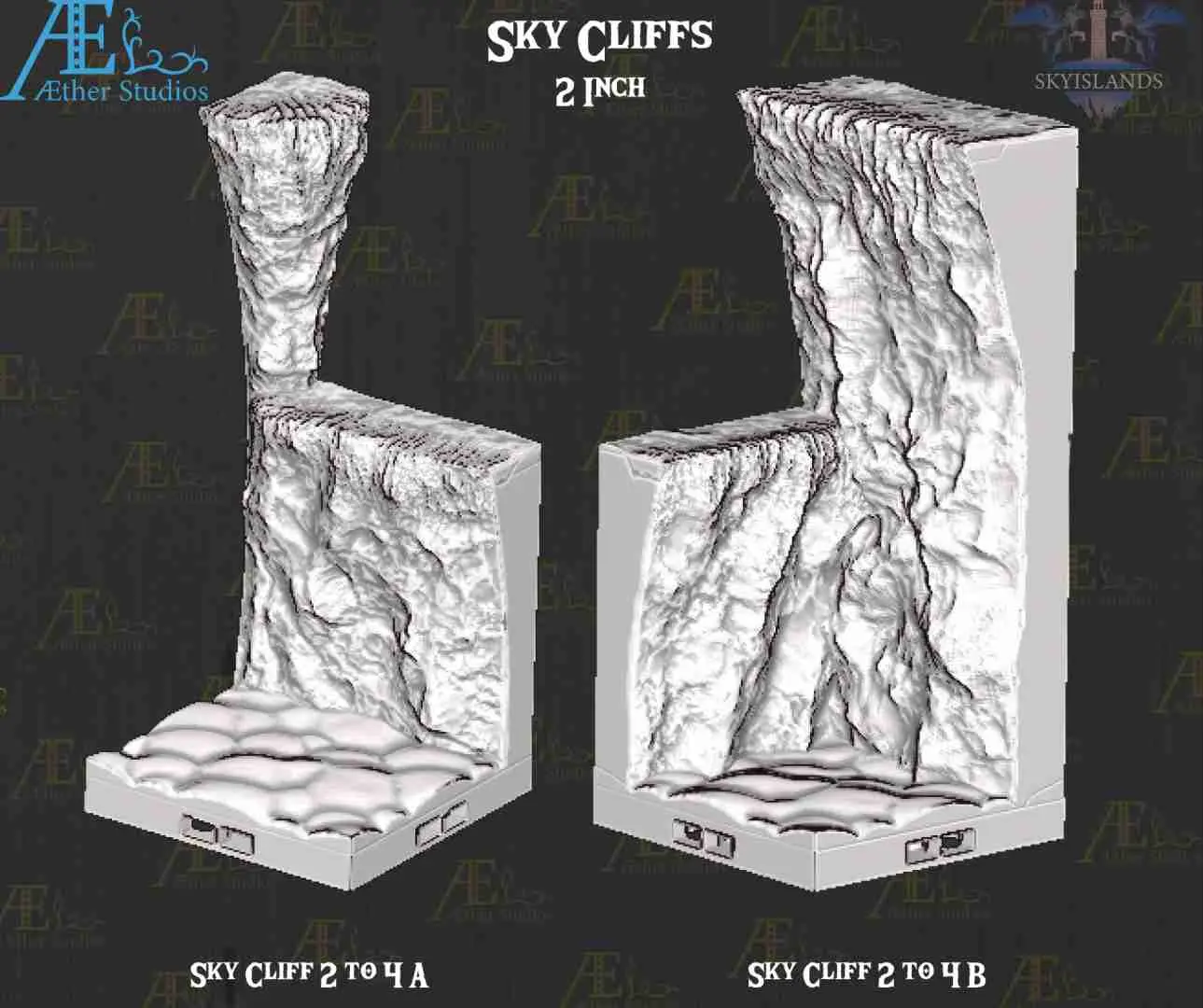 Miniature Games & Accessories STL Download - KS3SKY04 - Sky Cliffsby ...