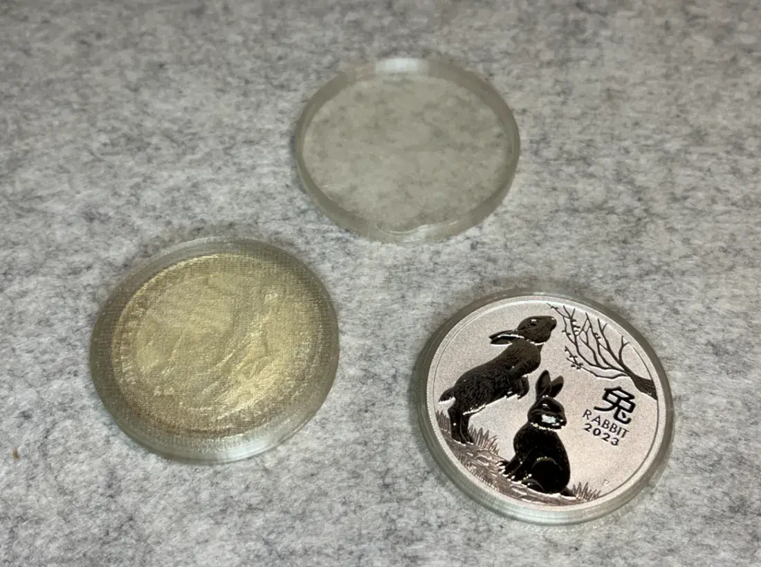 3D Printer Files | 3MF File | 1oz silver coin protection case ...
