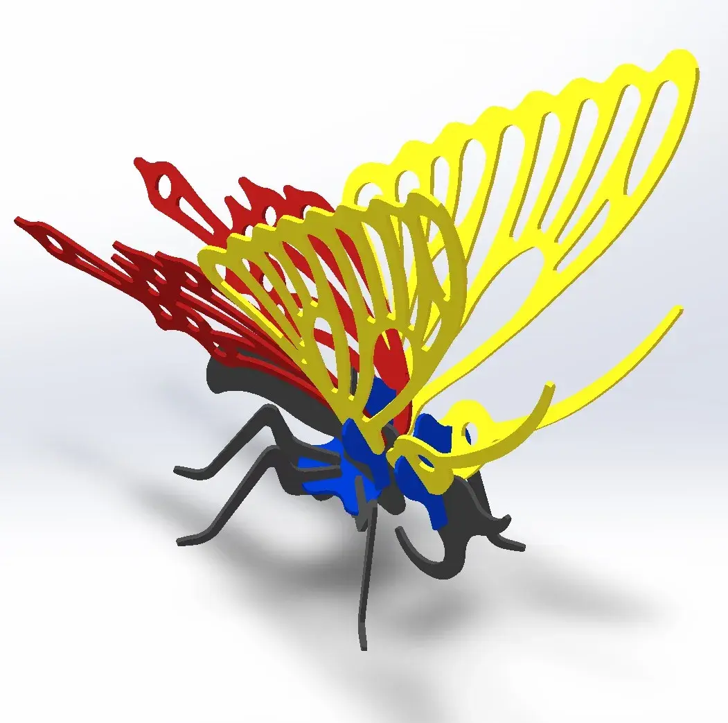 3D Printer Files | 3MF File | Butterfly Puzzle | Creality Cloud