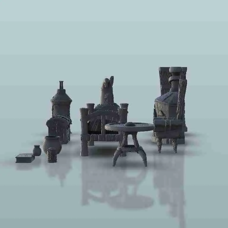 Other STL Download - Medieval interior set - miniatures warhammer ...