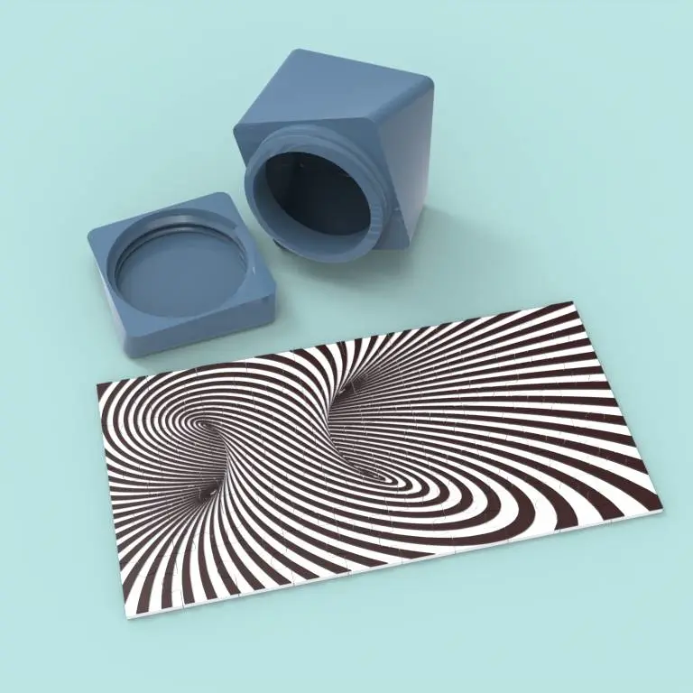 3D Printer Files | 3MF File | puzzle illusion with box storage ...
