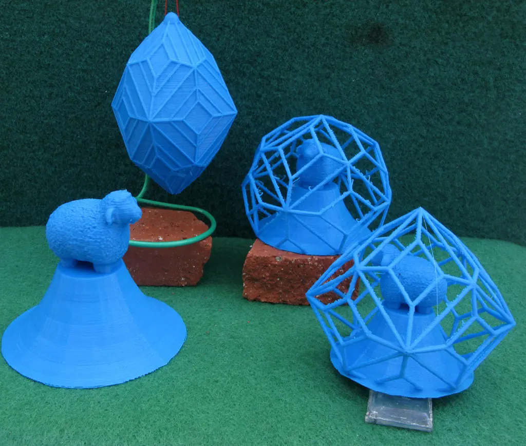 Free Digital Art STL Download - Caged Sheep and Ornamentby SMT_M 🦊