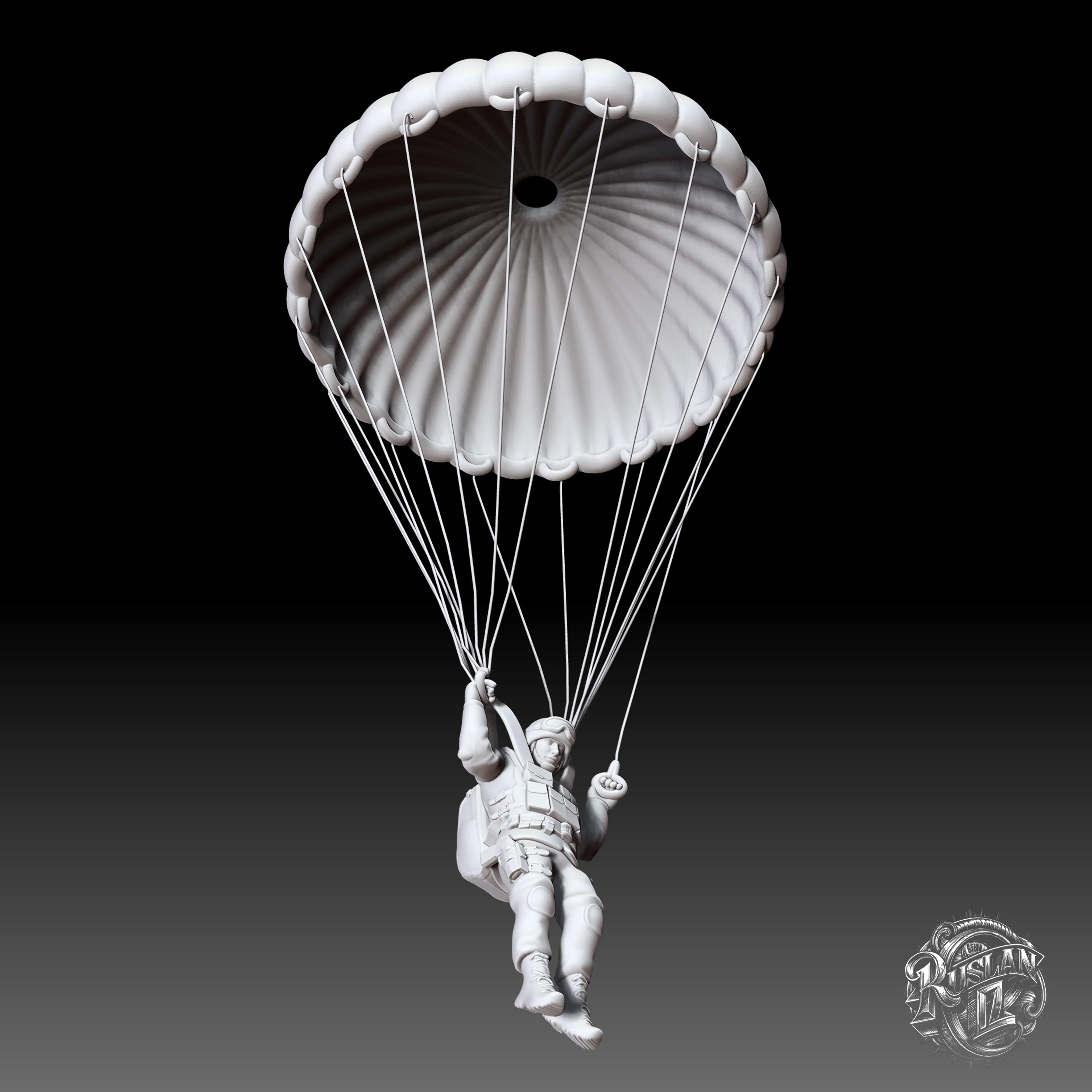 Other STL Download - Military Paratrooper #2by RuslanOz