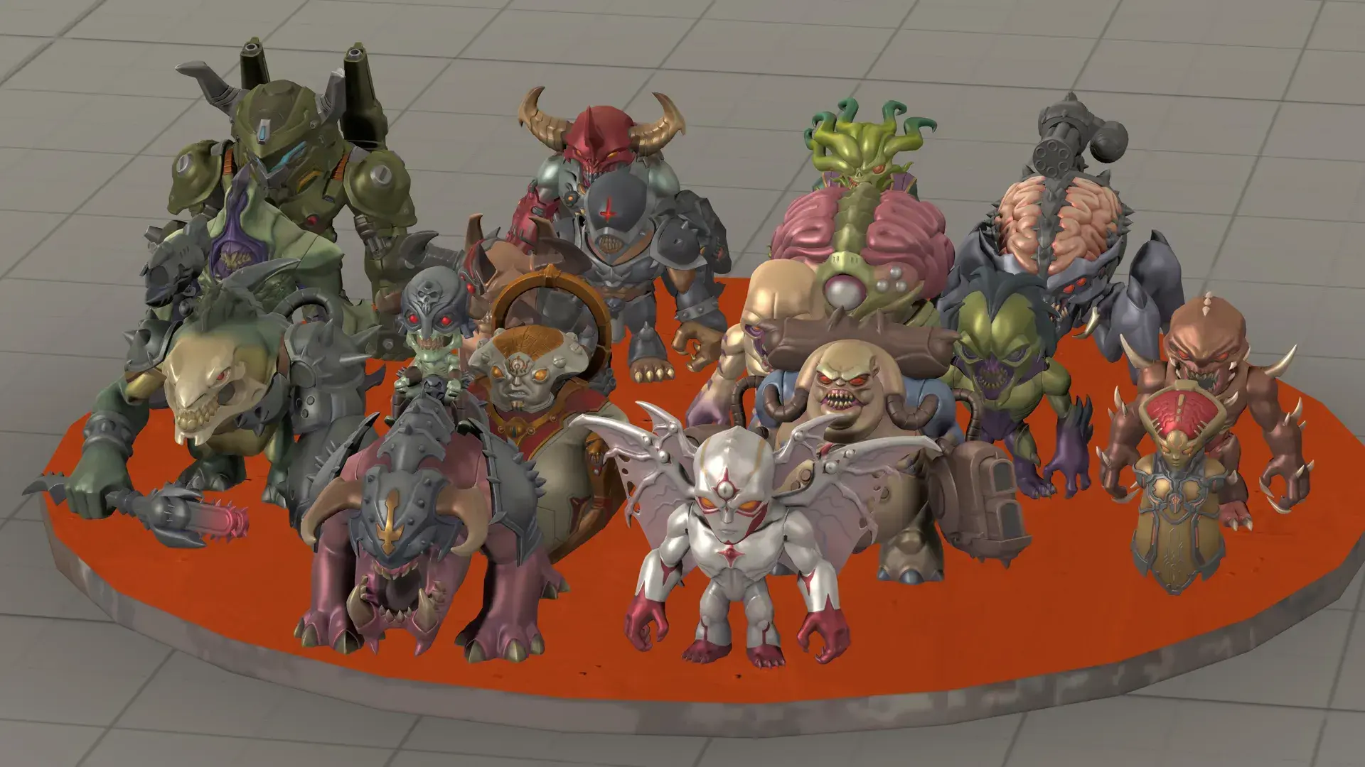 Free Other STL Download - Doom Dark Ages Toys Monster Pack Collection ...