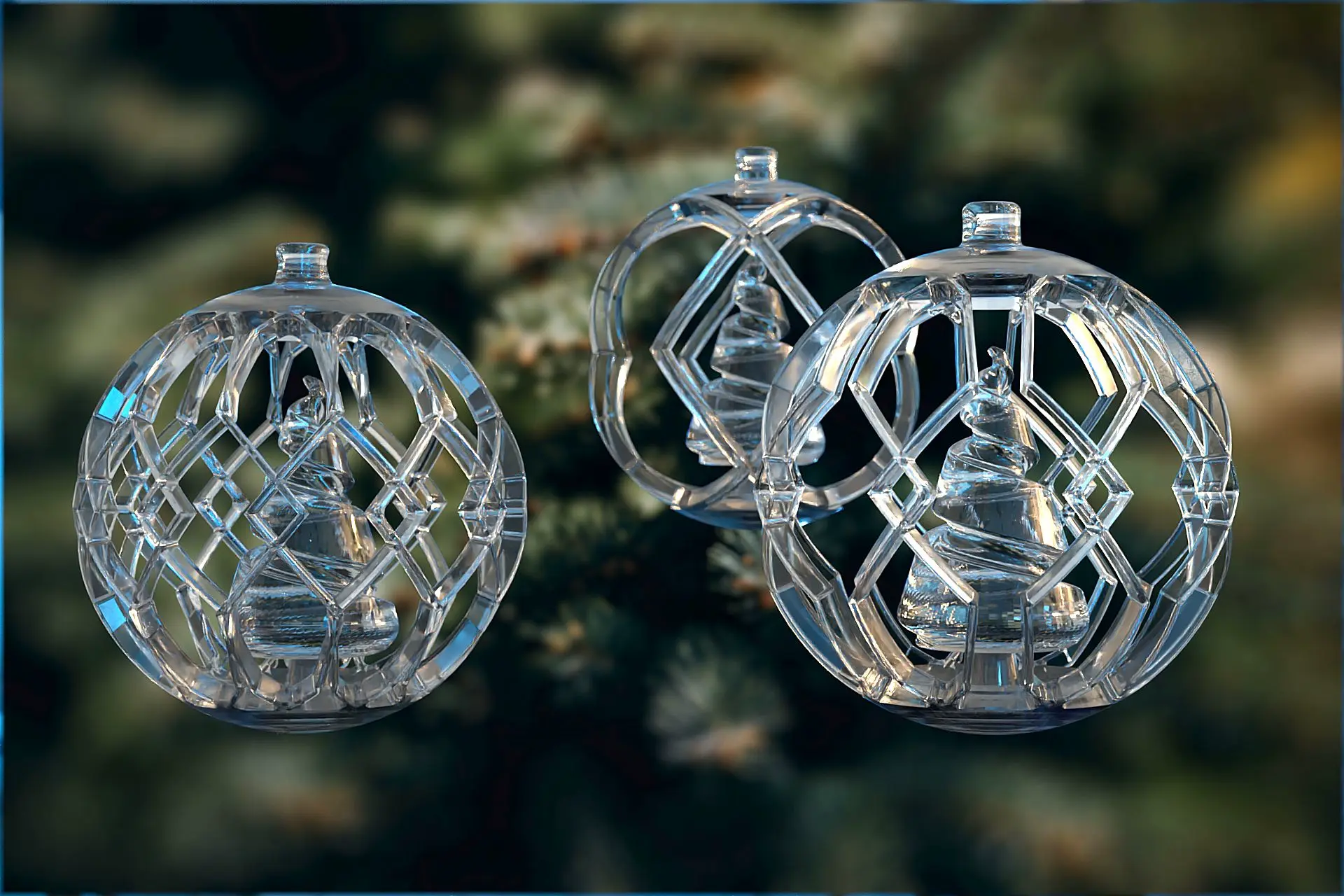 Home Decorations & Ornaments STL Download - Christmas decorations setby ...