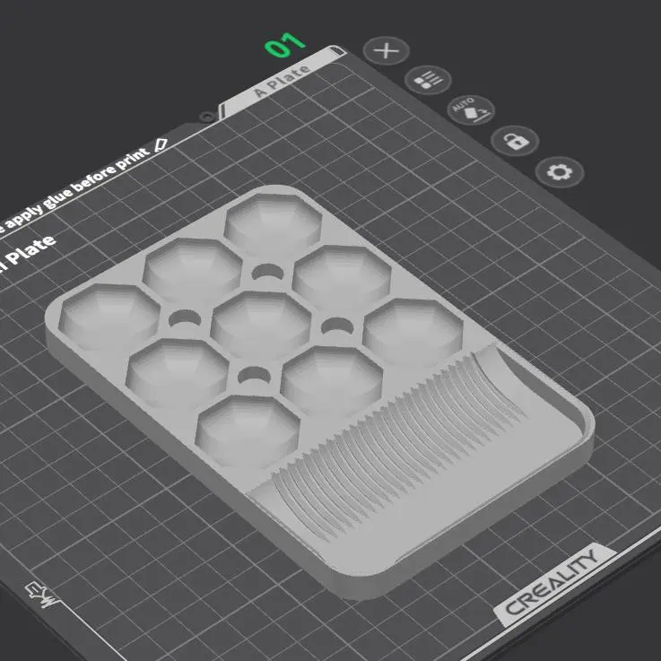 3D Printer Files | 3MF File | Palheta para misturar tintas | Creality Cloud