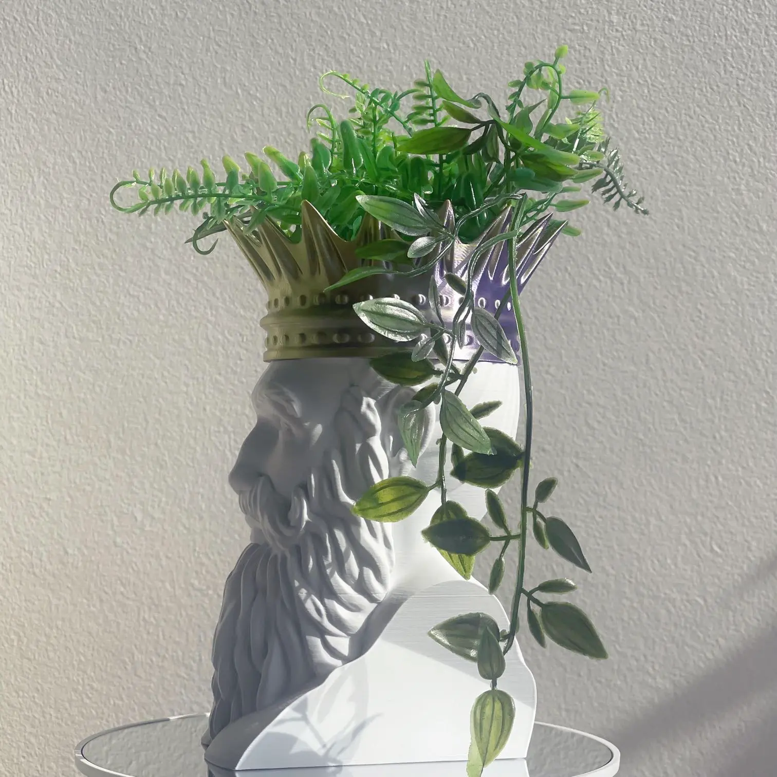 Home Decorations & Ornaments STL Download - King Bust Planter-No ...