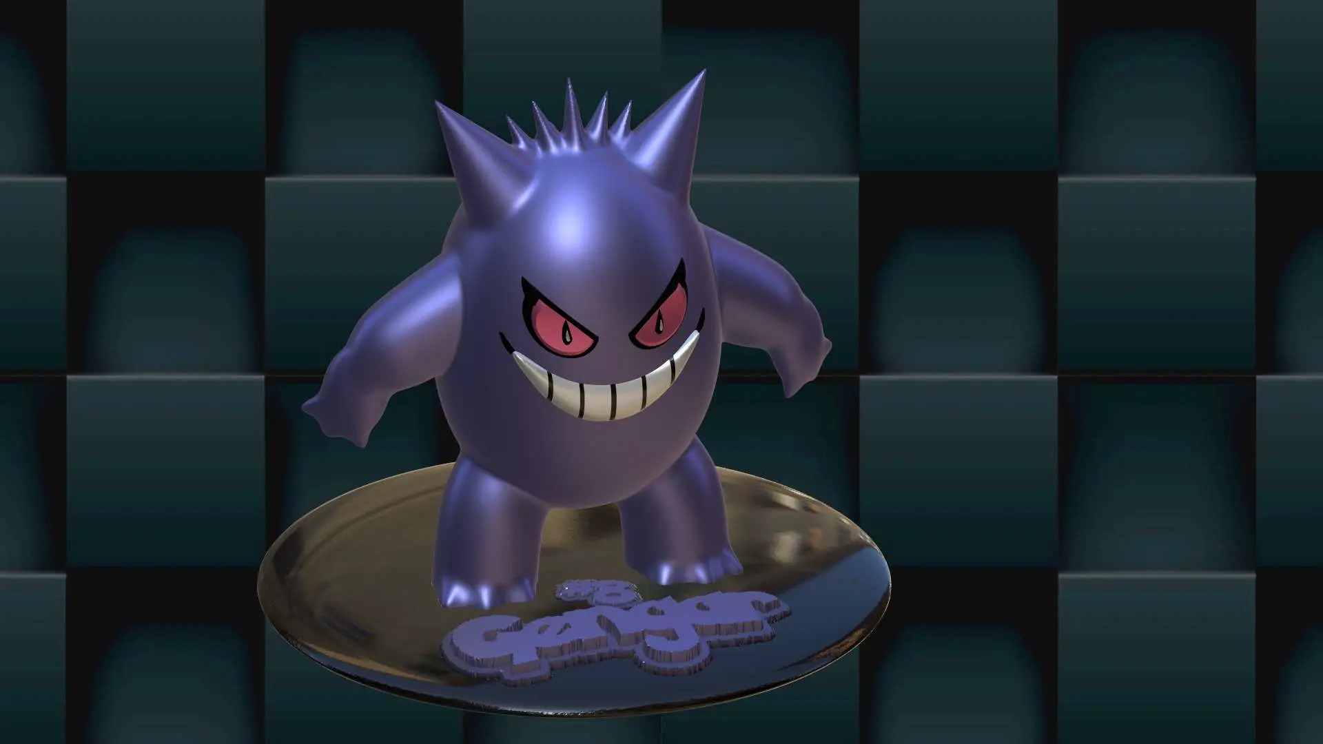 Characters & Creatures STL Download - Gengar (Pokémon) by Dwel_R_3D_Props