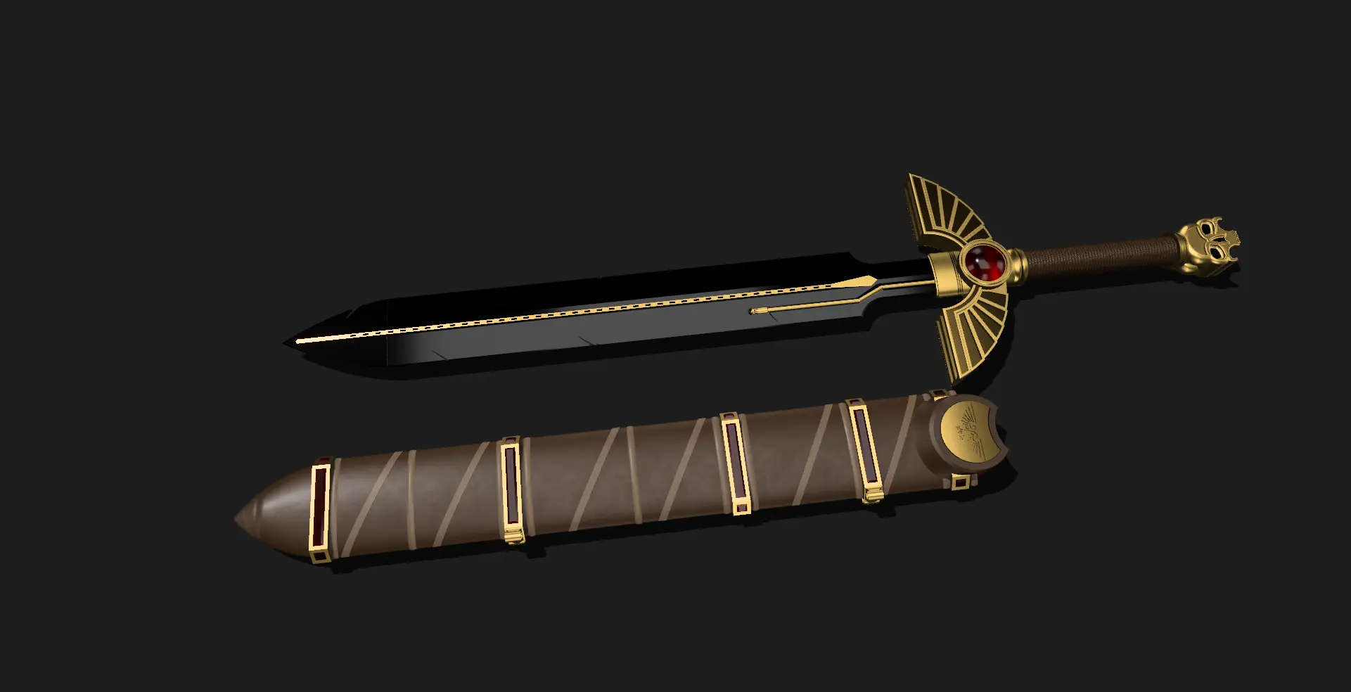 Characters & Creatures STL Download - Raven sword of master sammaelby ...