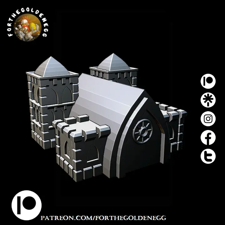 Free Props & Terrain STL Download - Cathedral - Supportless, FDM ...