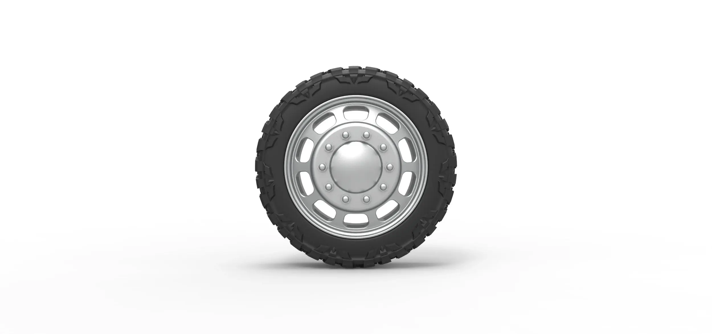 Front semi wheel for pickup V3 Scale 1:25 | 3D models download | Creality Cloud