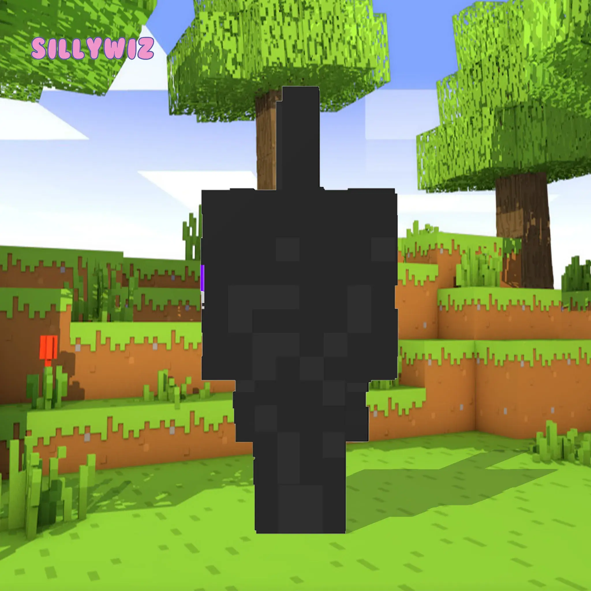 Free Game Props STL Download - Enderman Minecraft X Labububy SillyWiz