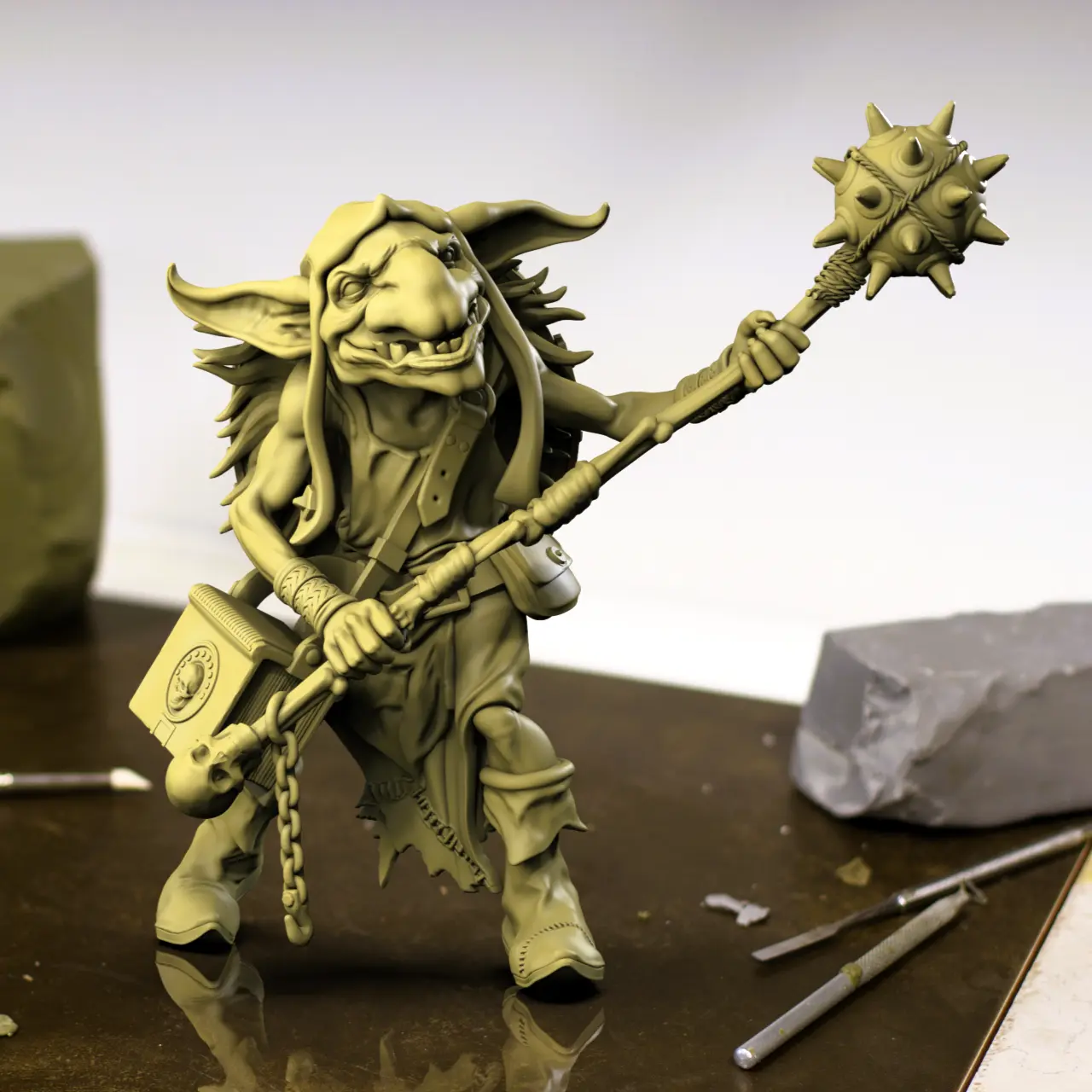 Characters & Creatures STL Download - Goblin 77mmby 3DprintingRealms