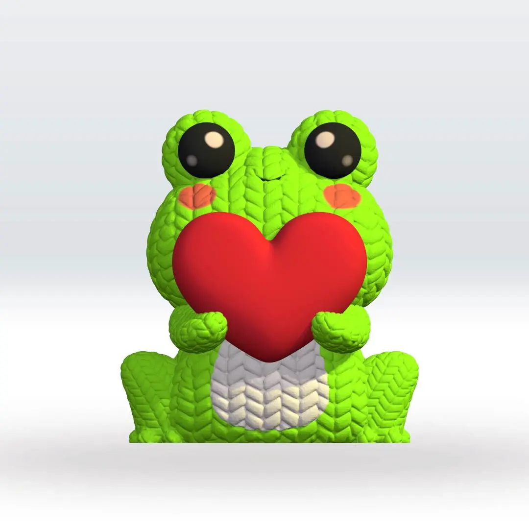 Characters & Creatures STL Download - Knitted Forg 3D Model STL fileby ...
