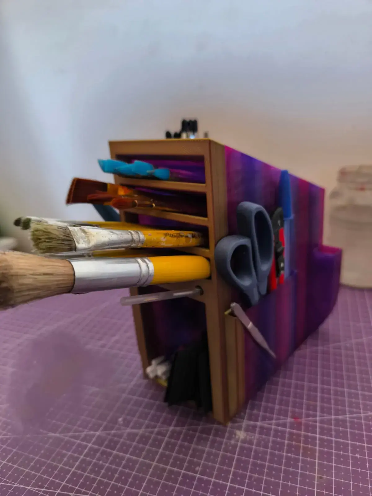 3D Printer Files | 3MF File | Paintbrush Organizer | Creality Cloud