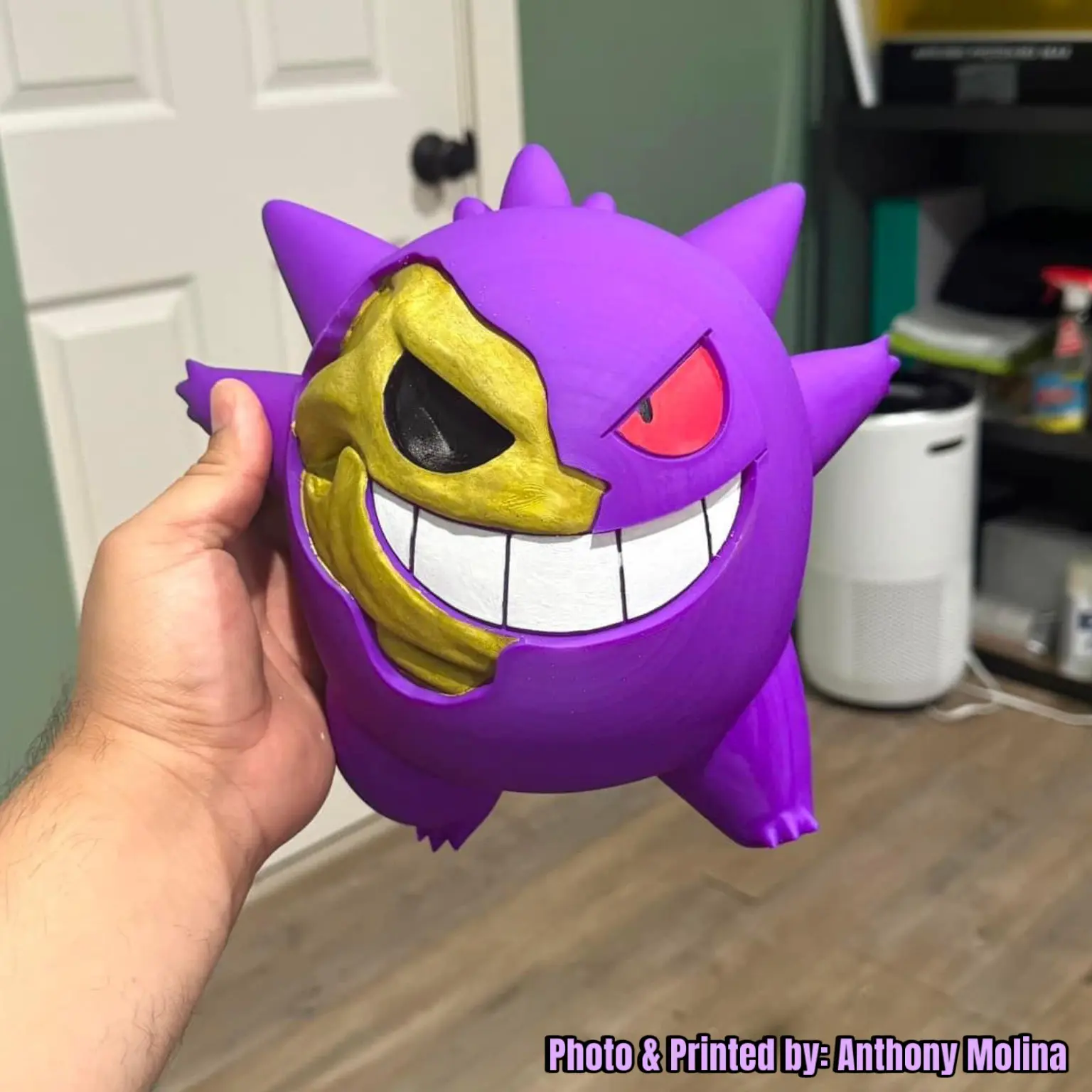 Characters & Creatures STL Download - POKEMON GENGAR SKELETON - WALL ...