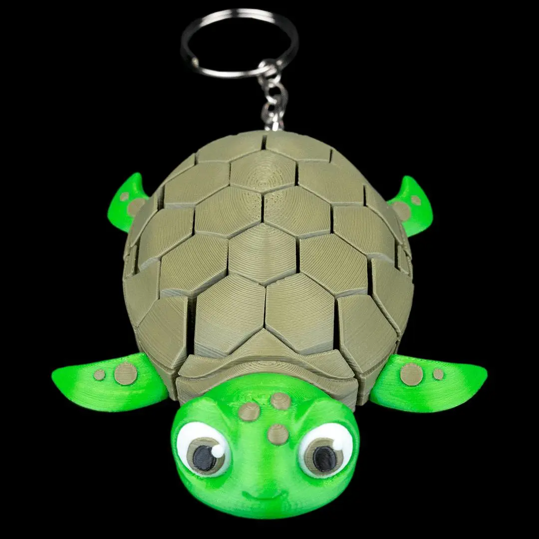 Other STL Descarga - Articulated Turtle Keychain - DRAKLORN