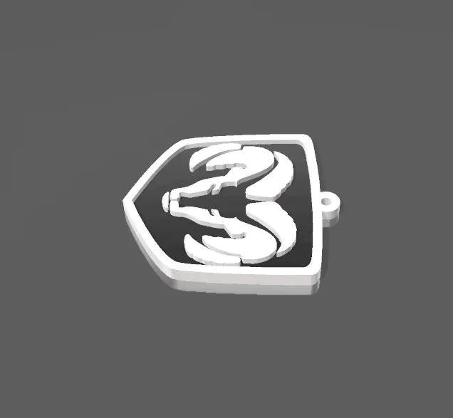 Jewelry & Accessories STL Download - Dodge logo keychainby Mr3DBeast
