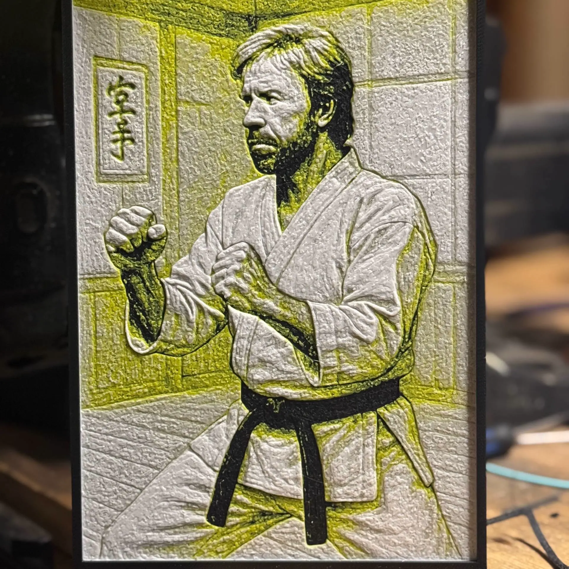 3D Printer Files | 3MF File | HueForge: Chuck Noris | Creality Cloud