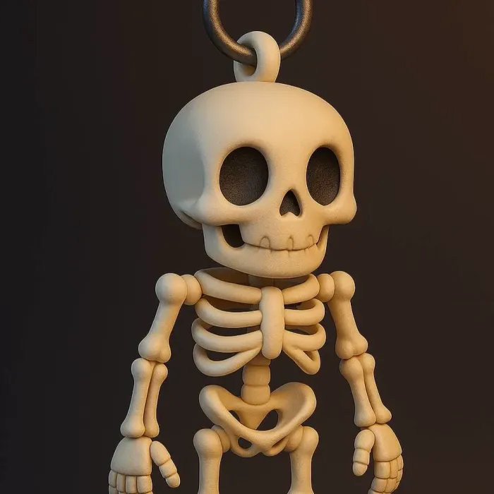 Other STL Download - skeleton keychainby 2L3D