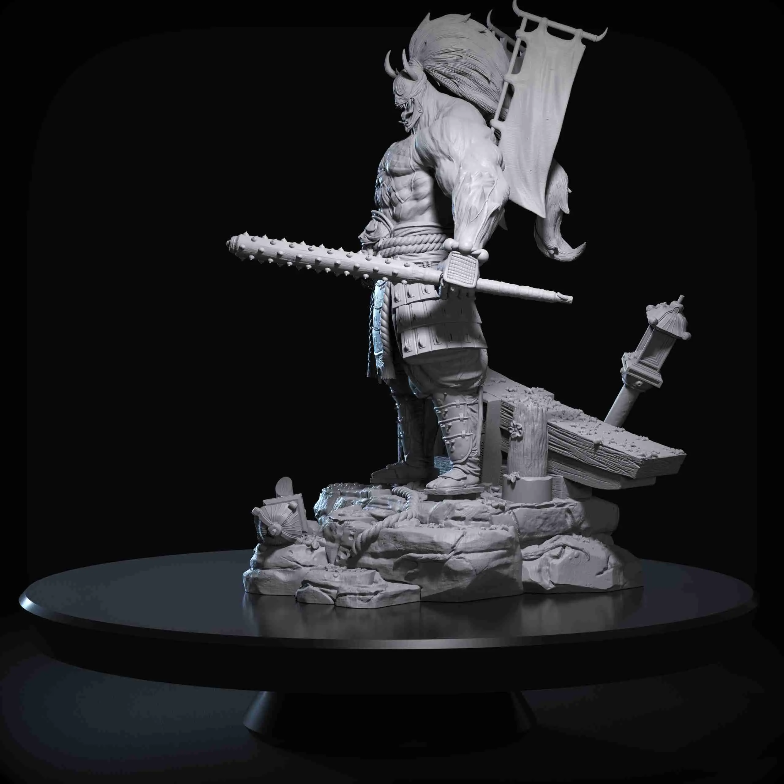 Characters & Creatures STL Download - Samurai oni Venomby LuKaz