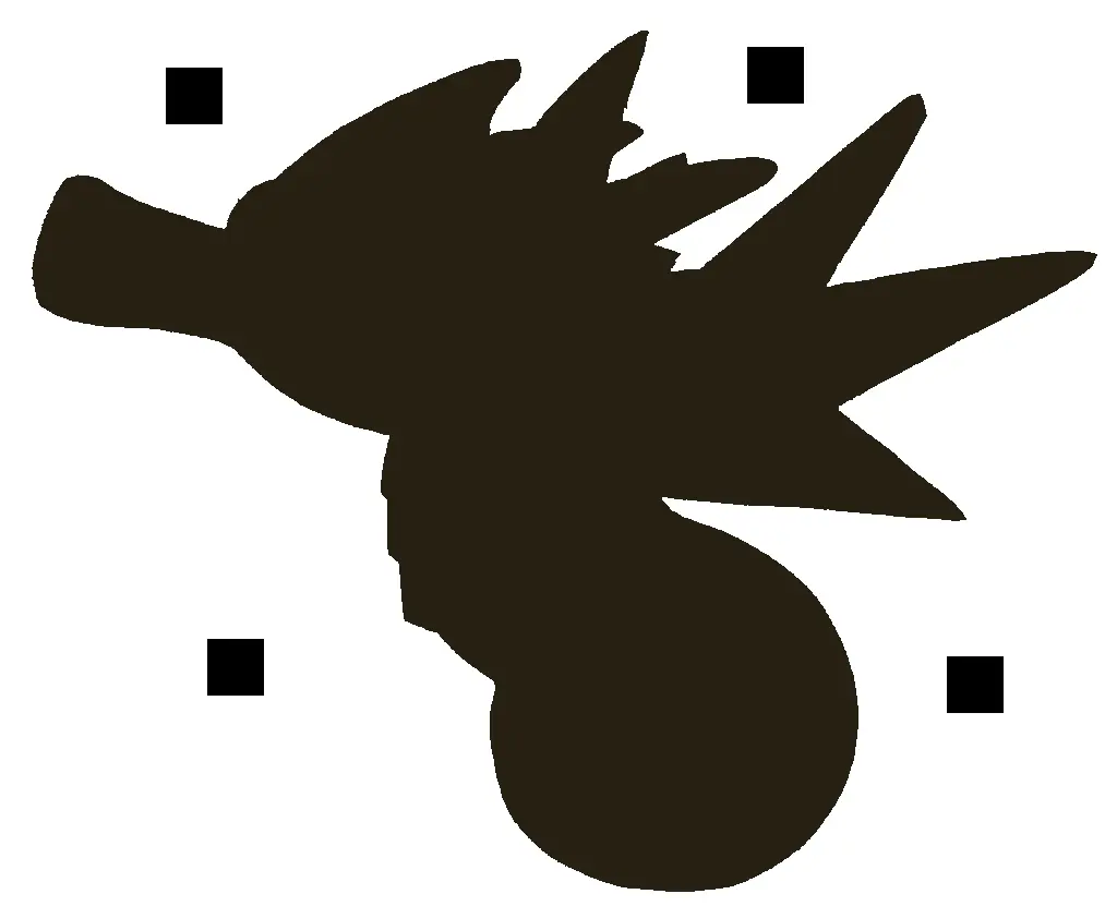 117 Seadra stencil + 2D | 3D models download | Creality Cloud