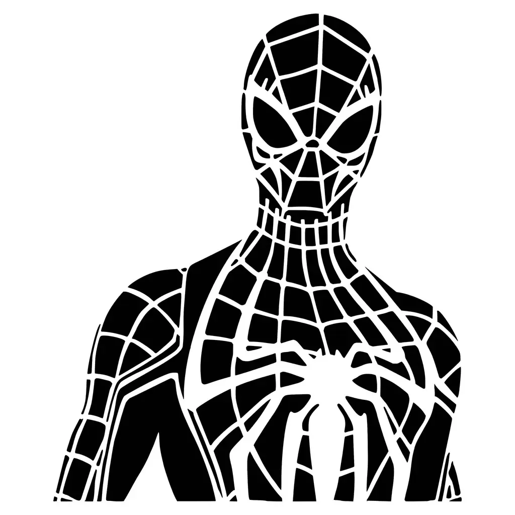 Free Sculptures & Artworks STL Download - Spiderman stencil 7by SMT_M 🦊