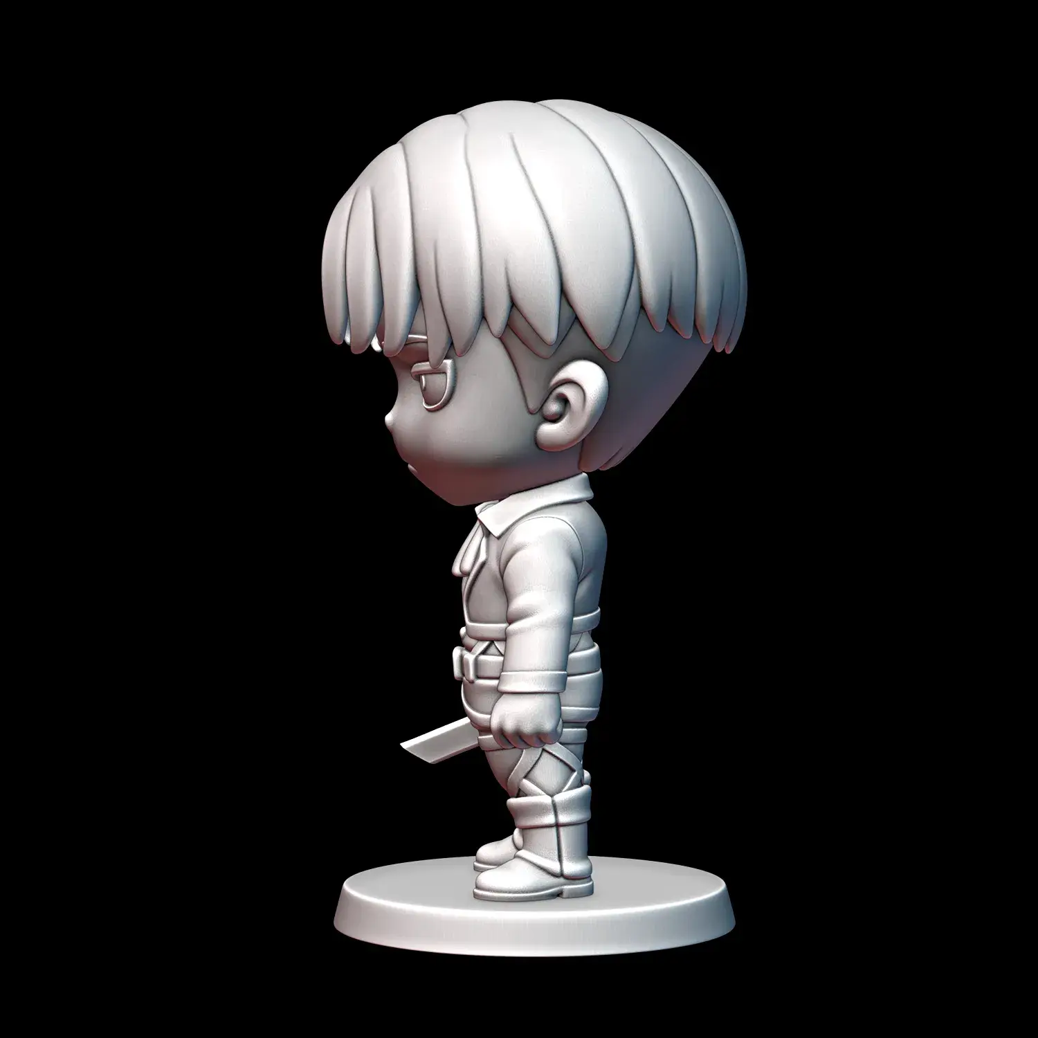 Sculptures & Artworks STL Download - Chibi Levi 3D print modelby Cute ...