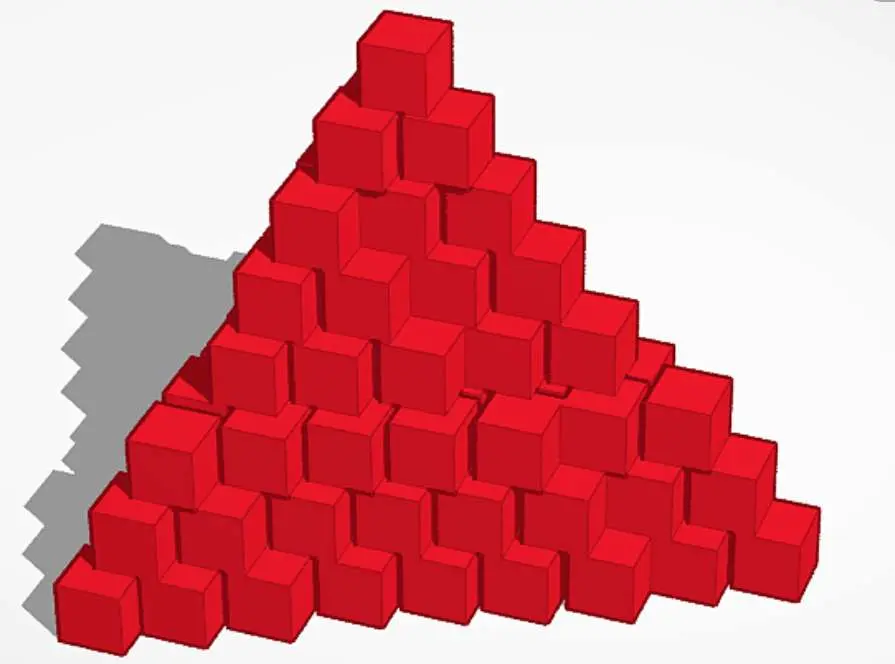 Free Digital Art STL Download - A Pyramid made of Blocksby El Líder Pantera