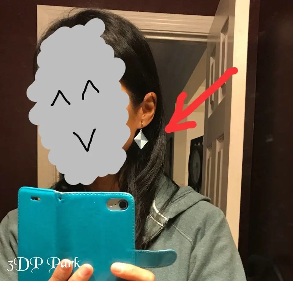 3D Printer Files | 3MF File | Earring(cura top pattern:concentric ...