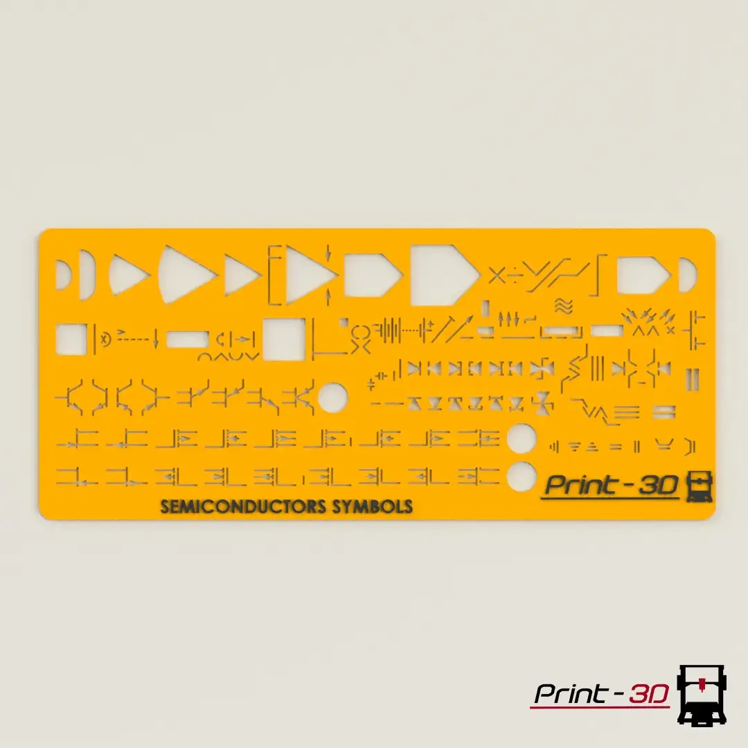 Other STL Download - Semiconductors Symbols - Drawing Stencil ...