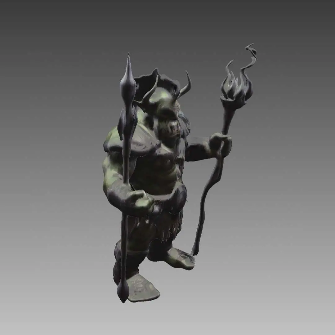 Characters & Creatures STL Download - Orc figurine fantasticby Makecoeur