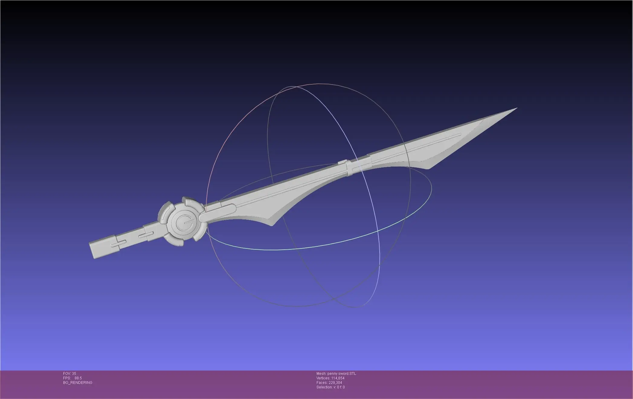 Cosplay STL Download - RWBY Penny Floating Array Sword Printable ...