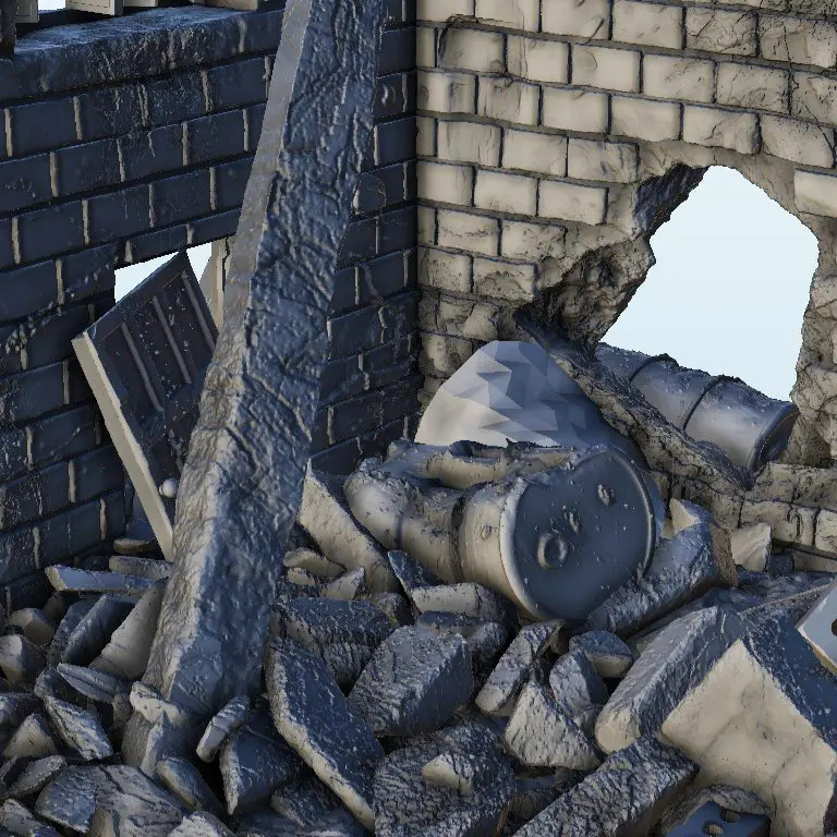 Other STL Download - Corner ruins - terrain WW2 scenery historical ...