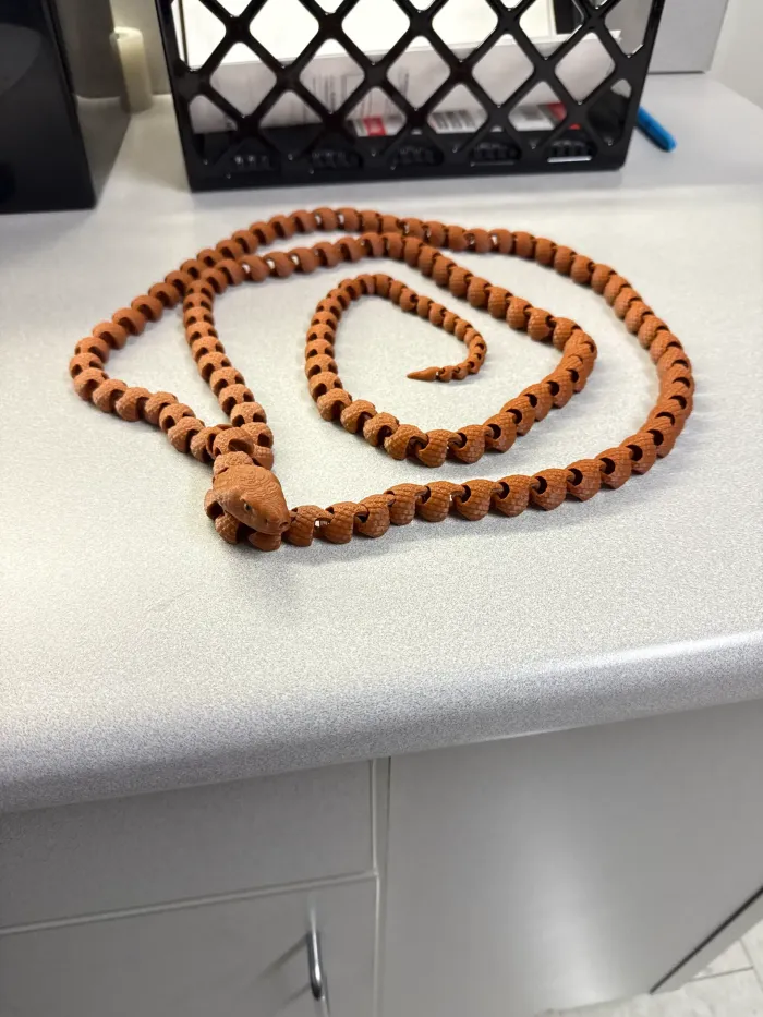 Free Characters & Creatures STL Download - Extra Long Snake with ...
