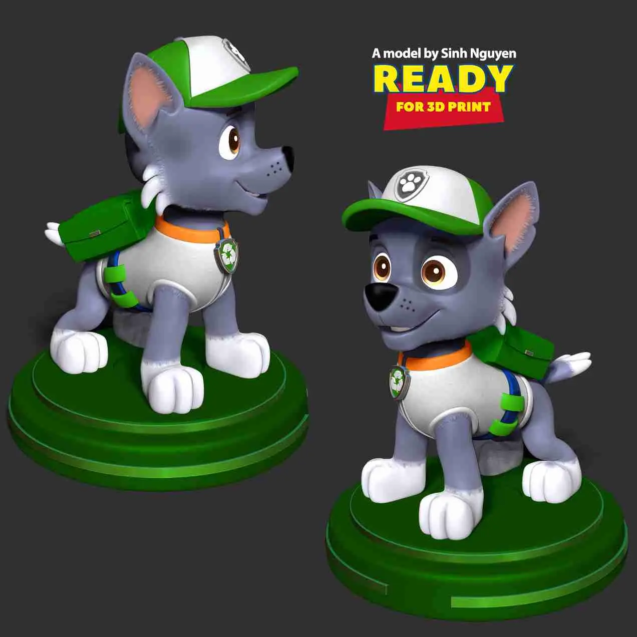 Rocky - Paw Patrol Fanart | 3D models download | Creality Cloud