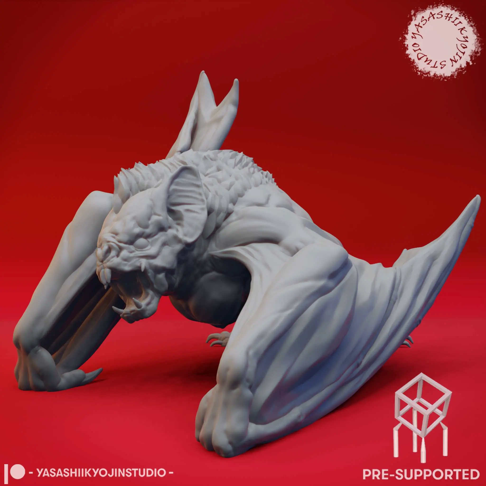Other STL Download - Dire Bat - Tabletop MIniature (Pre-Supported STL ...