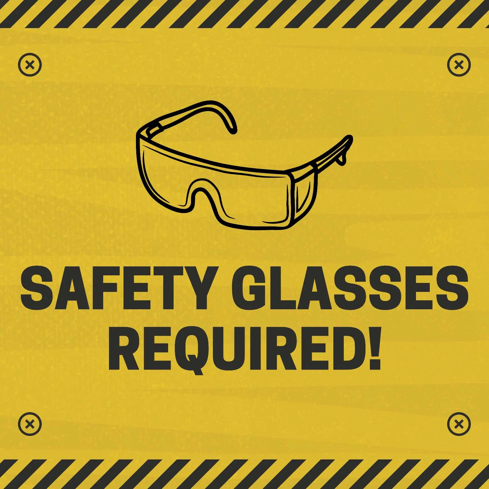 3D Printer Files | 3MF File | Safety Glasses Sign | Creality Cloud