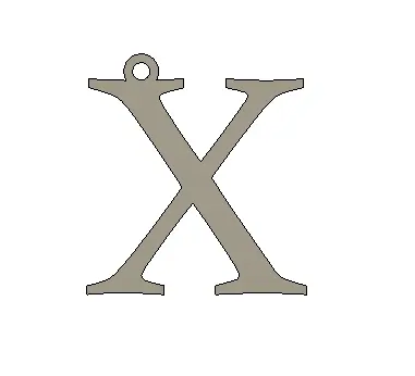 3D Printer Files | 3MF File | X-keychain | Creality Cloud