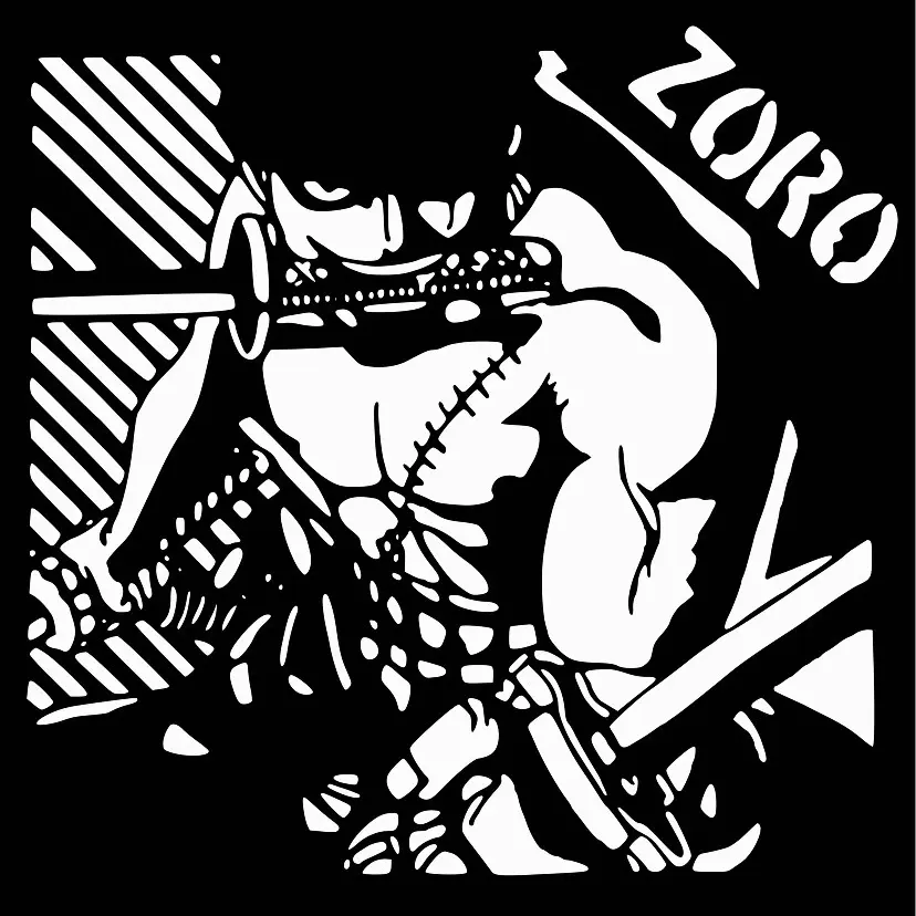 Free Board Games & Card Games STL Download - Roronoa Zoro stencil 2by ...
