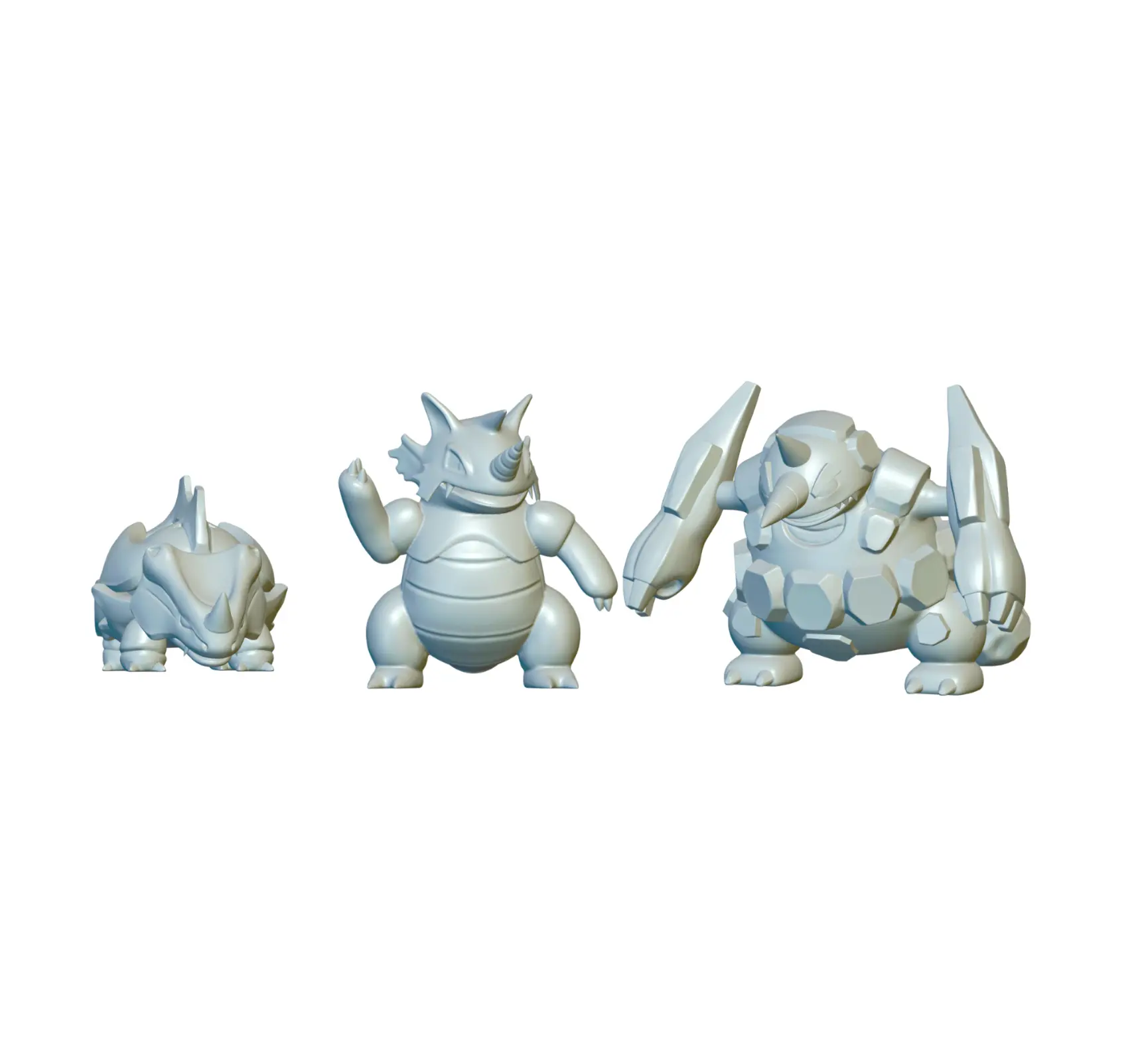 Characters & Creatures STL Download - Pokemon Rhyhorn & Rhydon ...