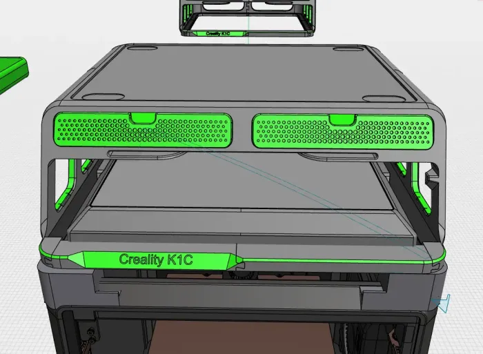 k1c,k1 riser one piece mod by blv(need 400x400x400 printer) | 3D models ...