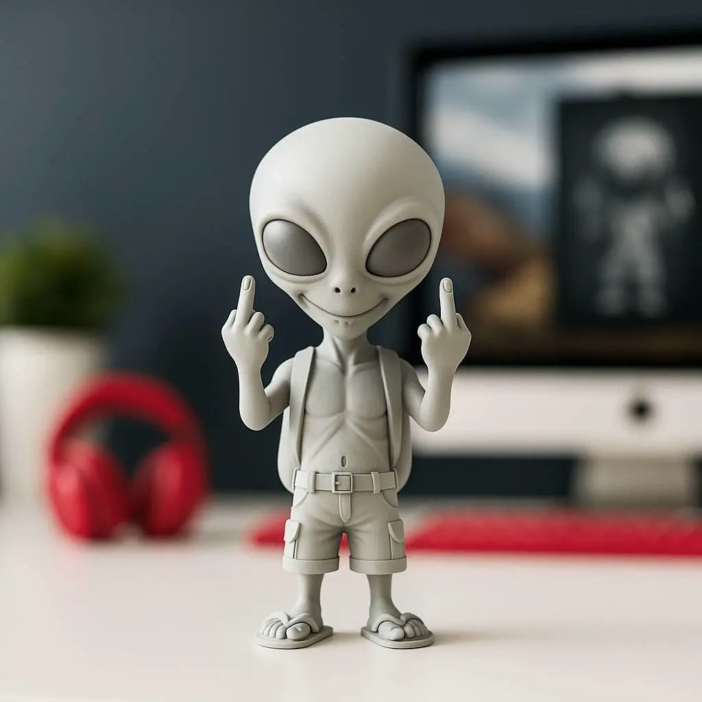 Home Decorations & Ornaments STL Download - Funny Alien Figure ...
