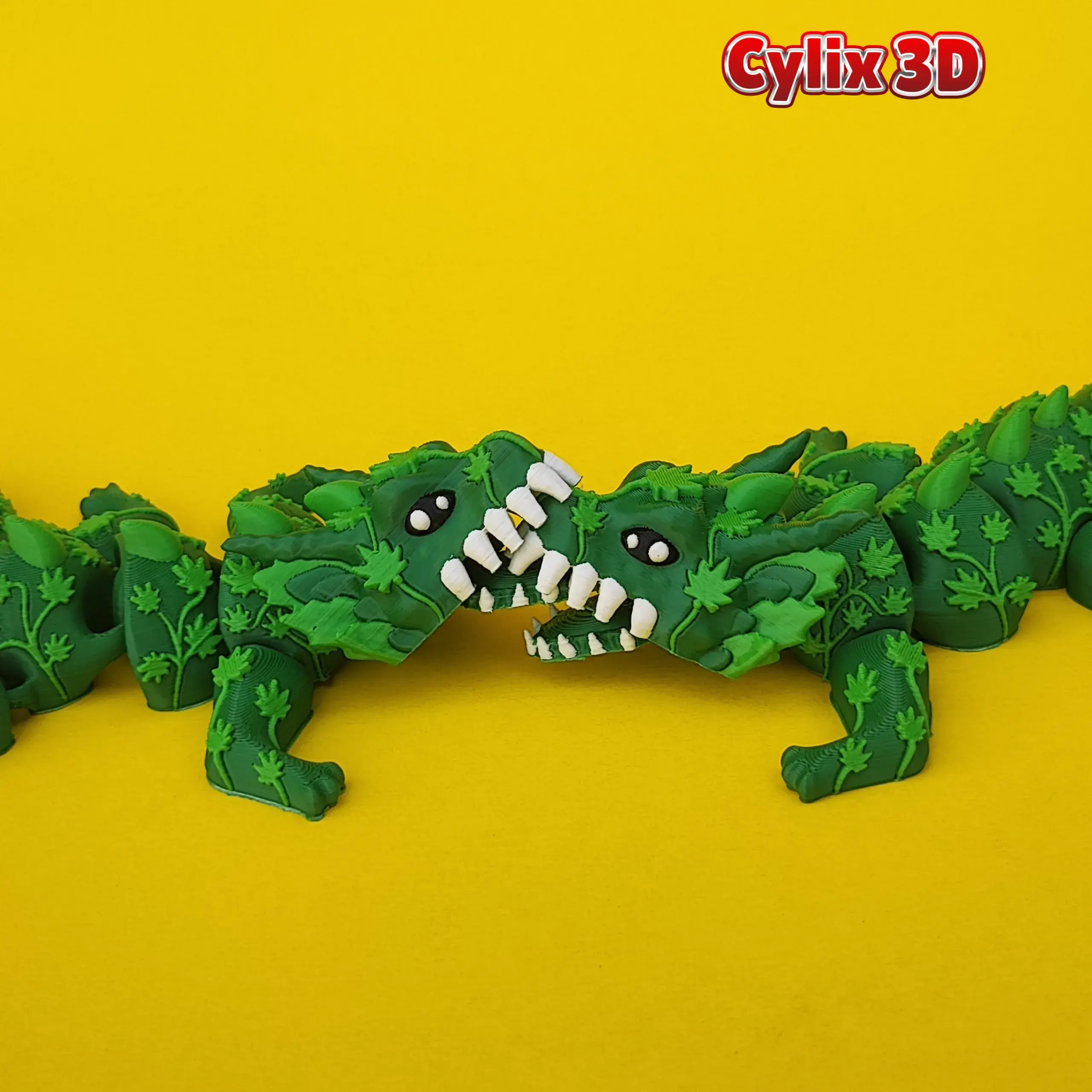 3D Printer Files | 3MF File | Flexi Cannabis Dragon, Articulated Biting ...