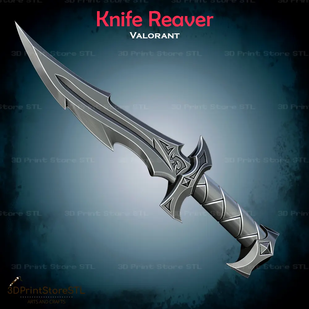 Cosplay STL Download - Reaver Knife Cosplay Valorant - STL Fileby 3D ...