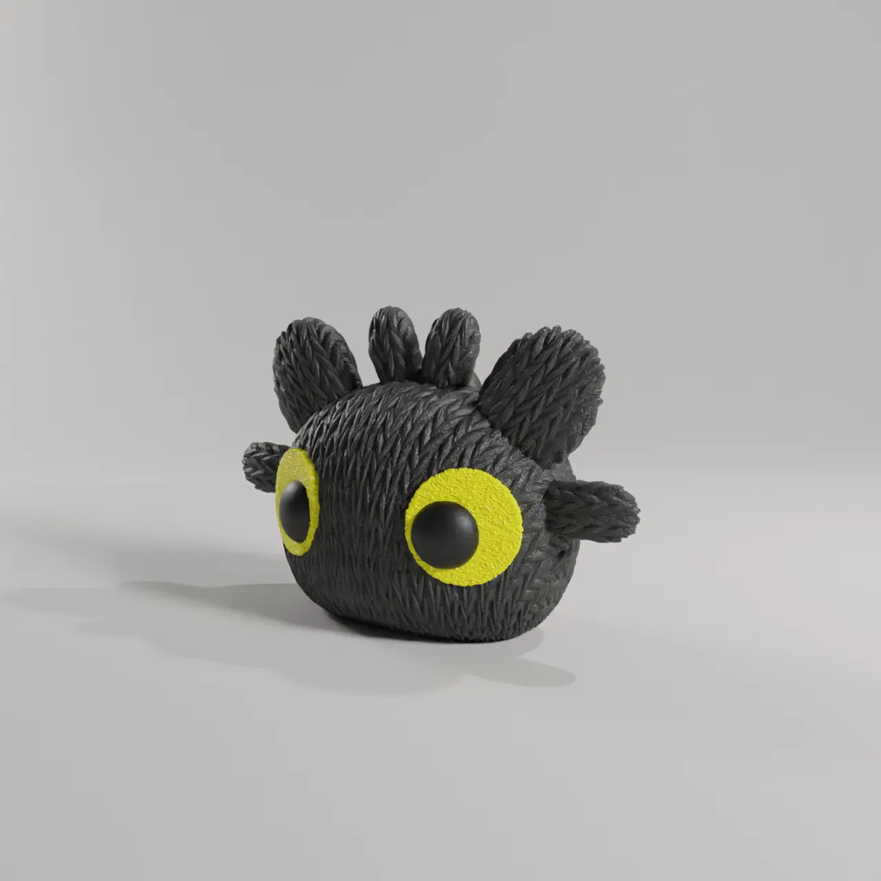 Free Other STL Download - TOOTHLESS FACE CROCHET & KEYCHAINby Whale3DStudio