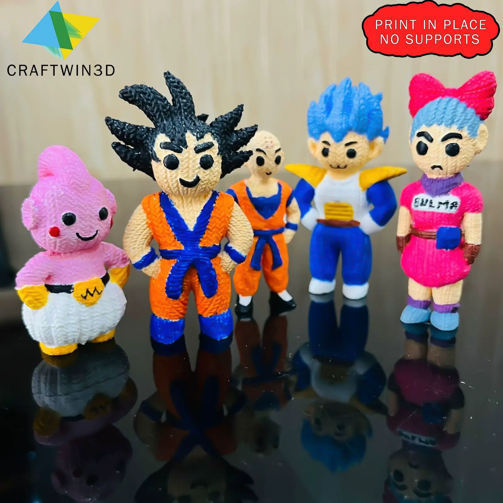 Knitted Goku Print in place | 3D models download | Creality Cloud