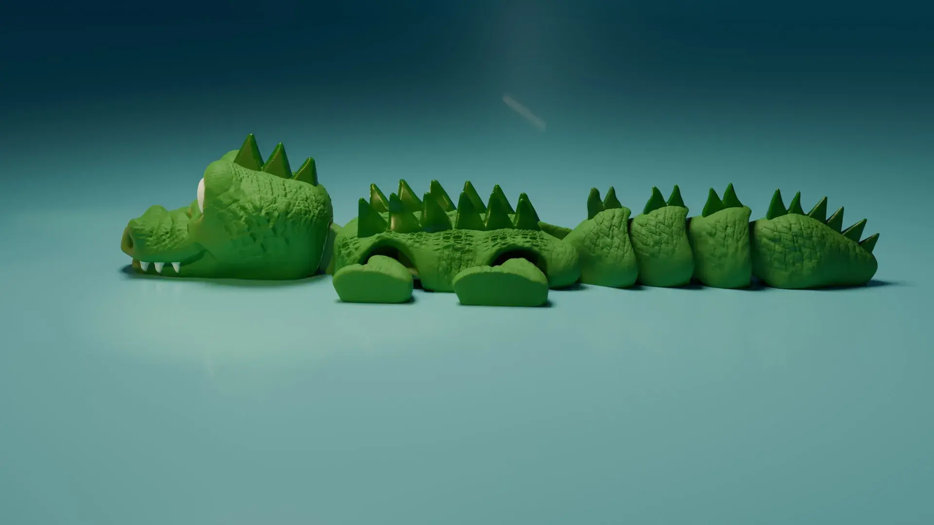 Sculptures & Artworks STL Download - Articulated Croco painted 3mfby ...